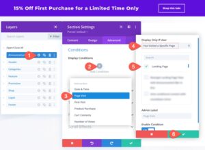 How to Retarget a Landing Page Visit with an Announcement Bar in Divi
