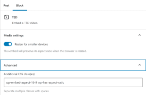 How to Use the WordPress TED Embed Block