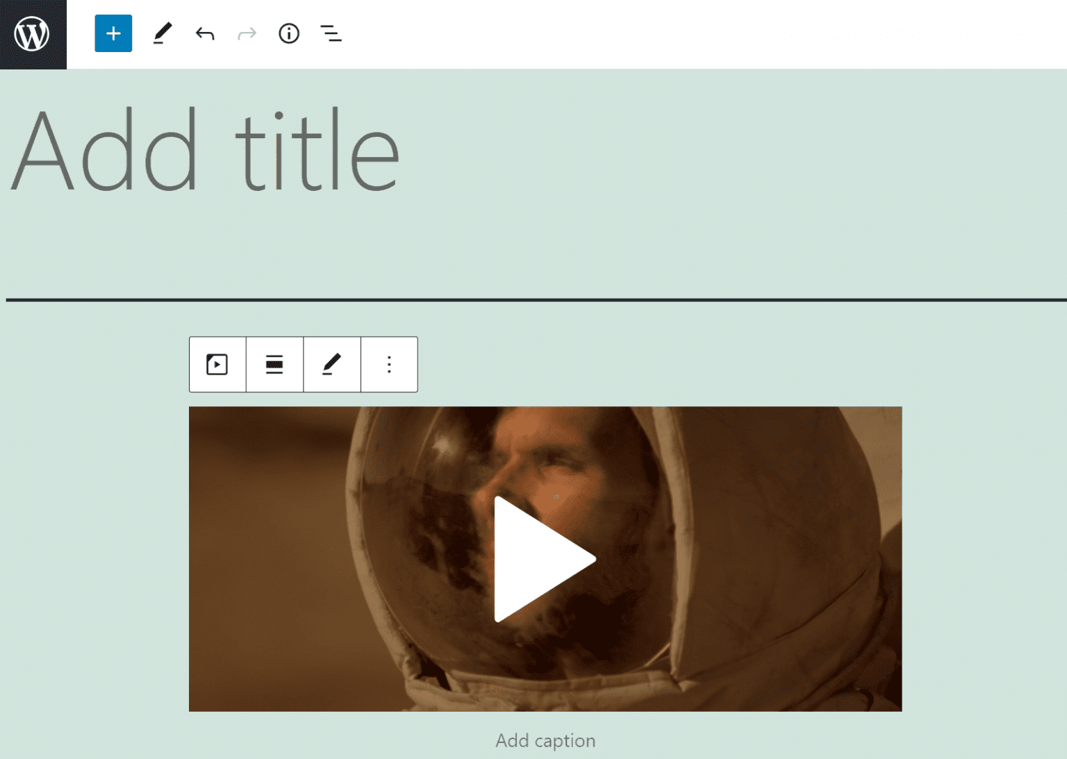 How to Use the WordPress VideoPress Embed Block