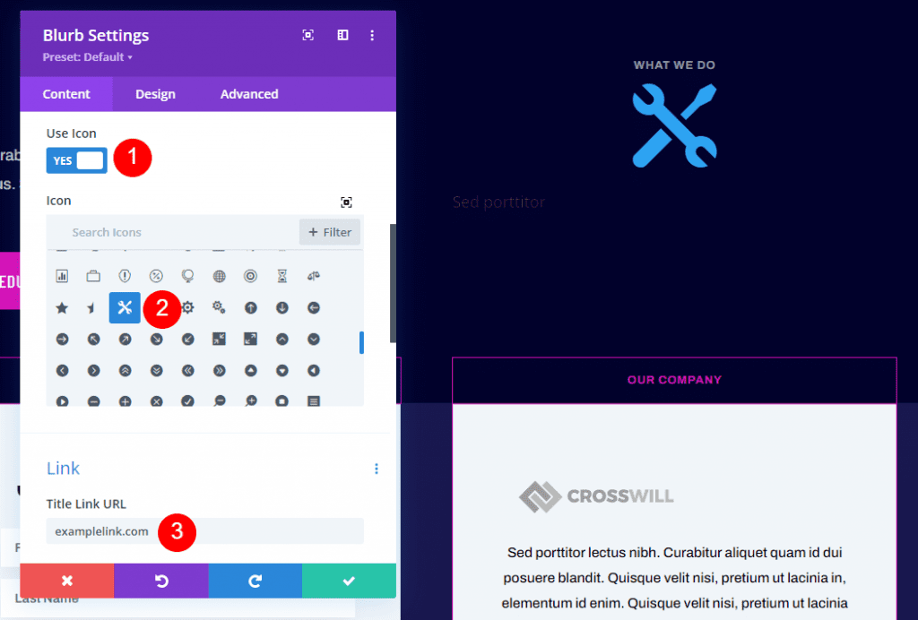 How to Use Blurb Modules as Footer Items with Divi
