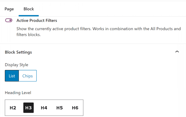 How to Use the Active Product Filters WooCommerce Block