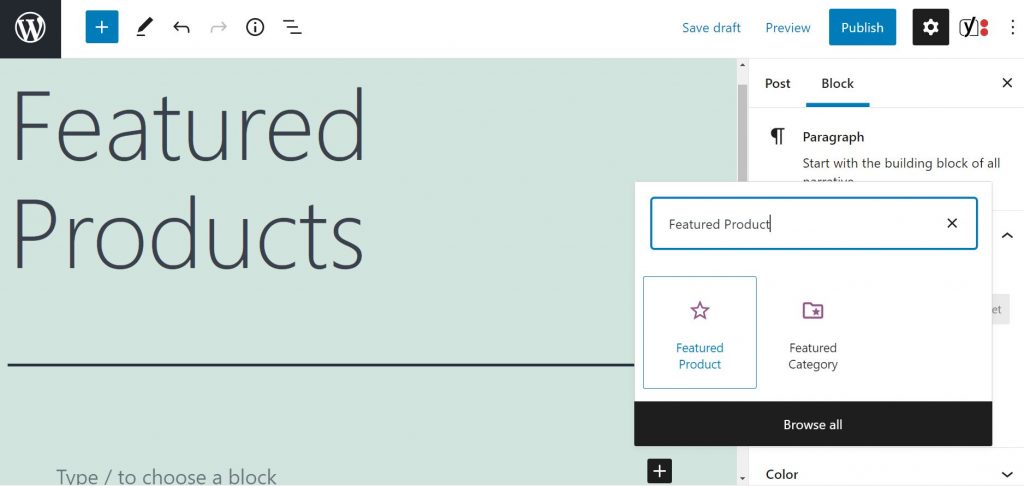 How to Use the Featured Product WooCommerce Block