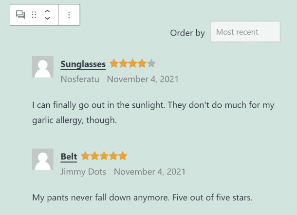 How to Use the All Reviews WooCommerce Block