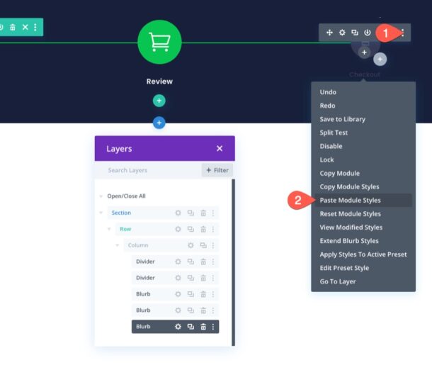 How to Design a Checkout Process Navigation Menu in Divi | Elegant ...