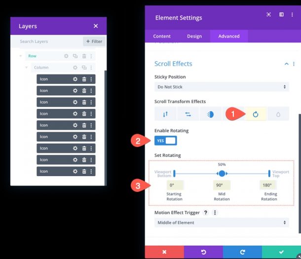 How to Add Scroll-Animated Icons to Section Backgrounds in Divi
