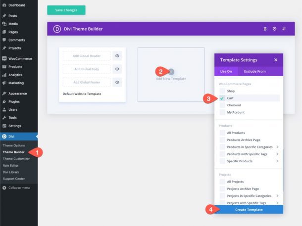 How to Create a WooCommerce Cart Page Template with Divi