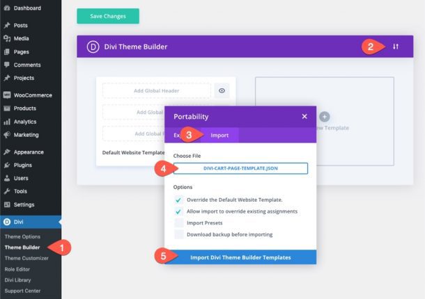 How to Create a WooCommerce Cart Page Template with Divi
