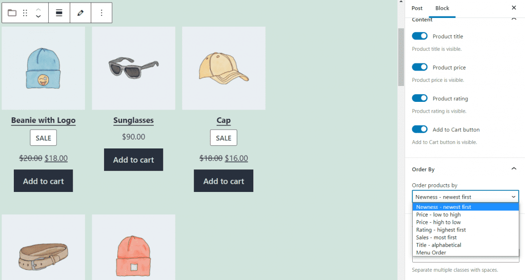 How to Use the Products by Category WooCommerce Block