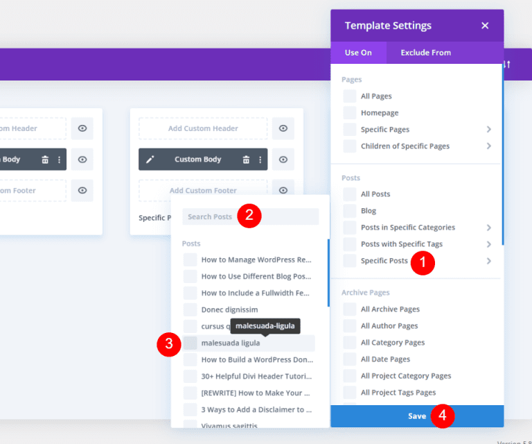 How To Assign A Different Blog Post Template To Specific Posts With Divi