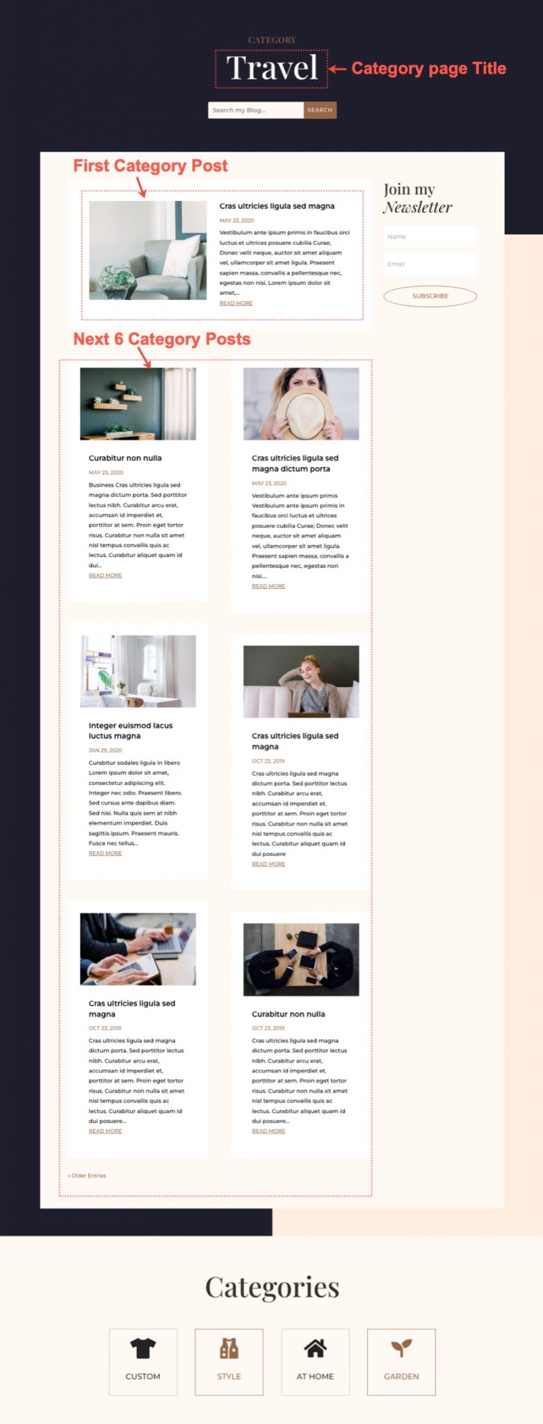 Download a FREE Category Page Template for Divi's Fashion Designer ...