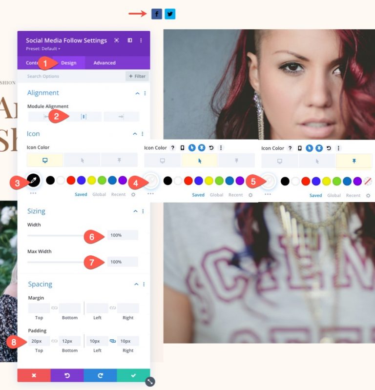 How to Design a Sticky Social Media Follow Module in Divi