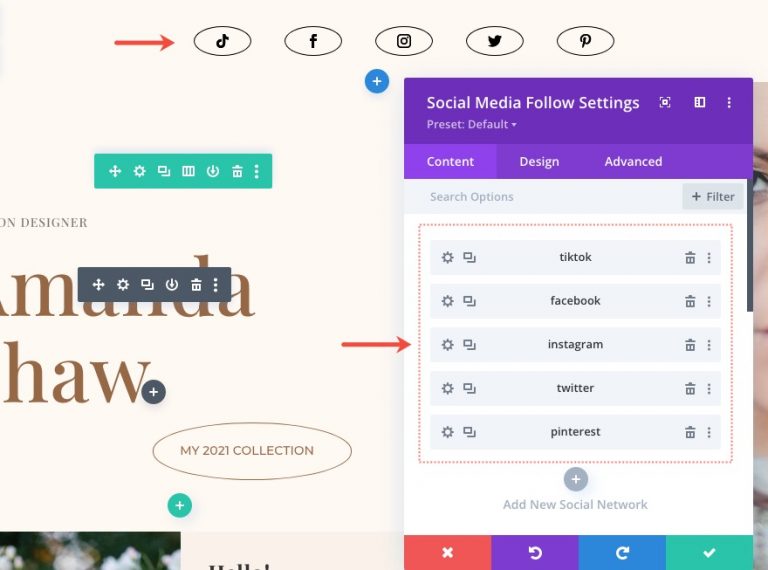 How to Design a Sticky Social Media Follow Module in Divi