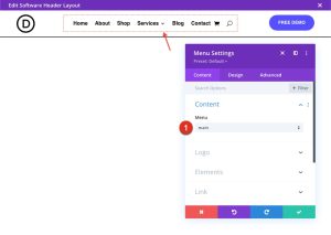 Download a FREE Header and Footer Template for Divi's Software Layout Pack