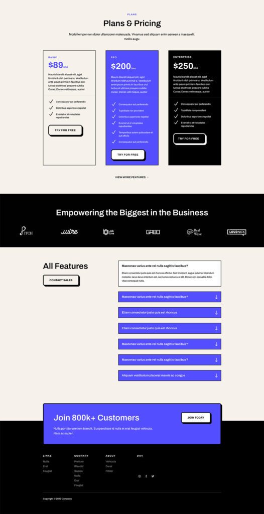 Get a FREE Software Layout Pack for Divi
