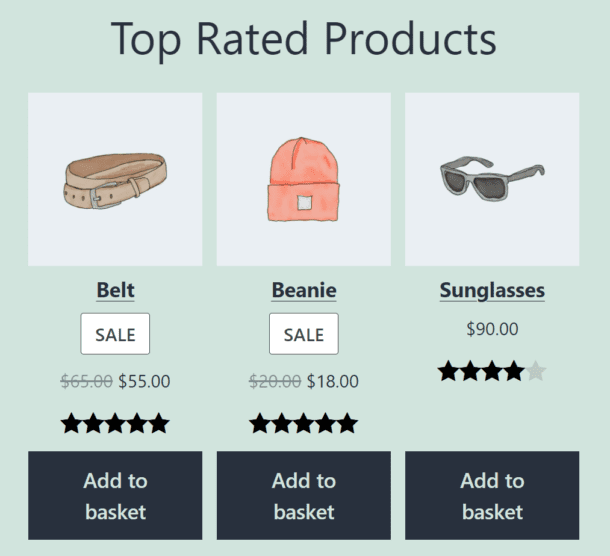 How to Use the Top Rated Products WooCommerce Block