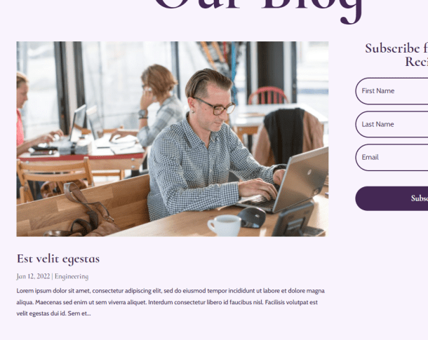 8 Post Element Display Combinations For Divis Blog Module