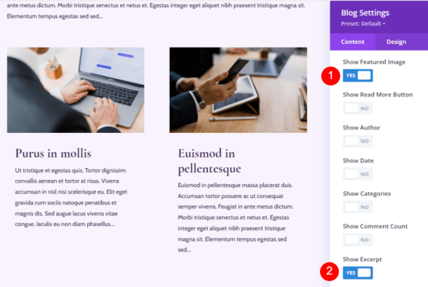 8 Post Element Display Combinations for Divi's Blog Module