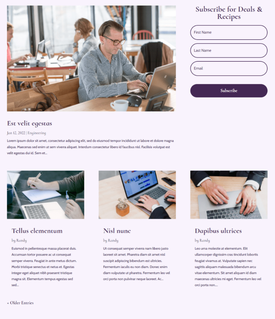 8 Post Element Display Combinations for Divi's Blog Module