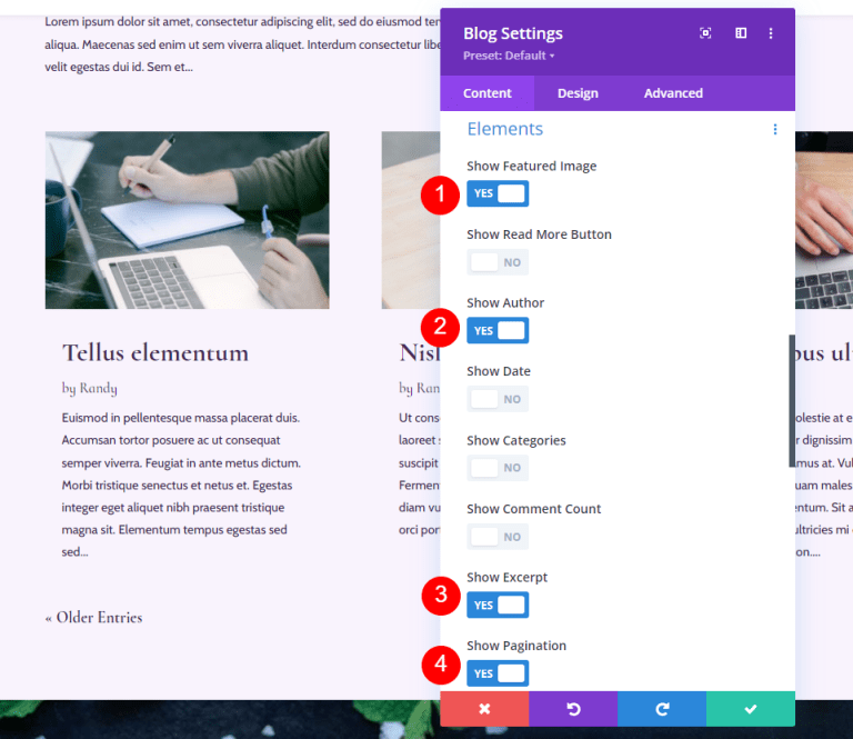 8 Post Element Display Combinations for Divi's Blog Module