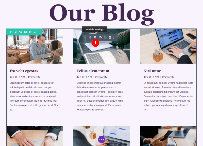 How to Show Blog Posts per Category Using Divi's Blog Module