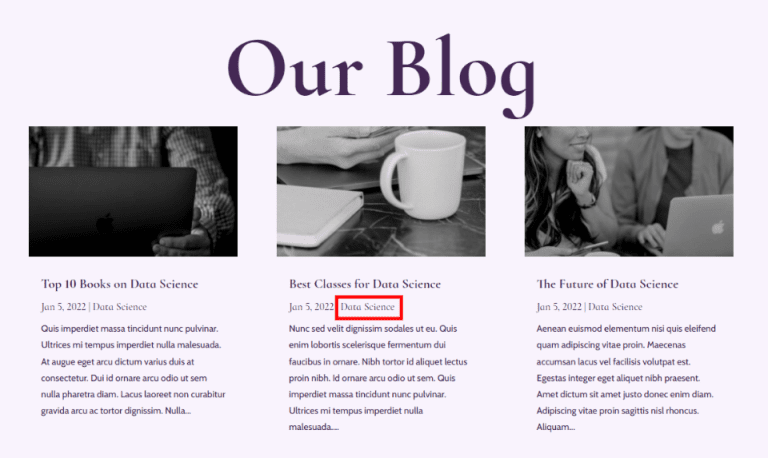 How to Show Blog Posts per Category Using Divi's Blog Module