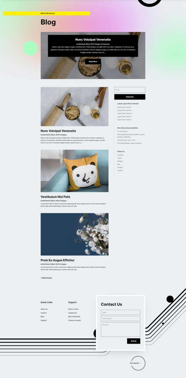 Comparing Divi's Grid & Fullwidth Blog Module Layouts