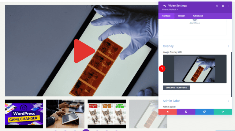 How to Add Image Overlays to Your Divi Video Slider Module