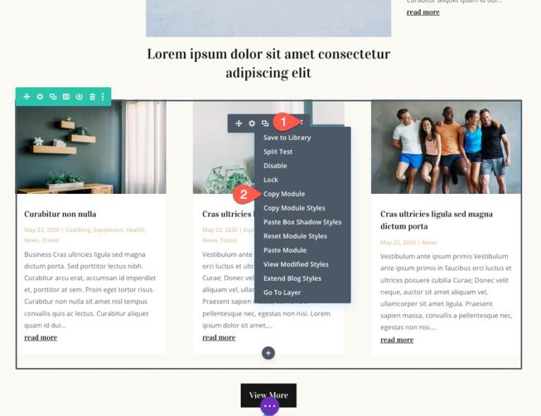 How to Design Floating Cards Using Divi's Blog Module