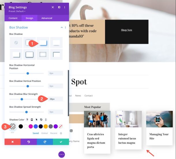 How to Design Floating Cards Using Divi's Blog Module