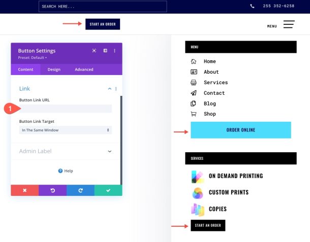 Download a FREE Header and Footer Template for Divi's Print Shop Layout ...