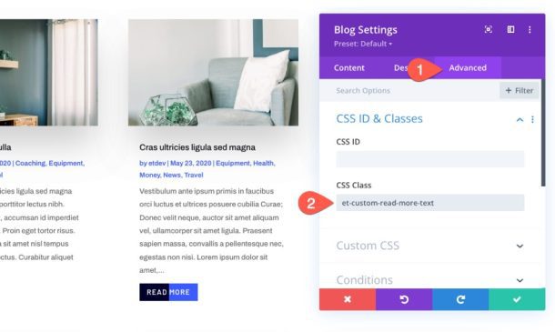 How to Customize the "Read More" Link in the Divi Blog Module