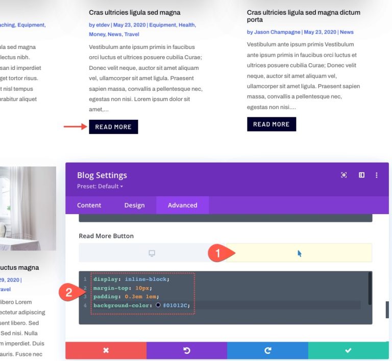 How to Customize the "Read More" Link in the Divi Blog Module