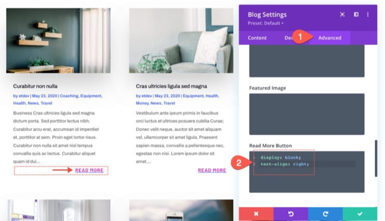 How to Customize the "Read More" Link in the Divi Blog Module