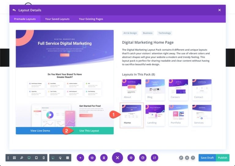 How to Use a Premade Layout Pack on Your Divi Website