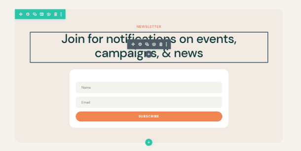 Using The Inline Email Optin Module Content vs. Combining with Text Modules