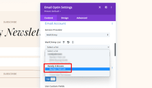 How to Set Up Your Email Account in Divi's Email Optin Module