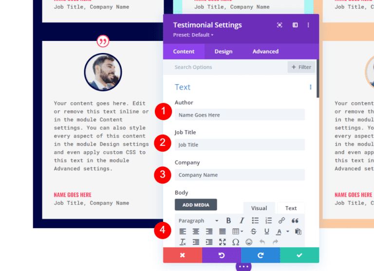 How To Create A Testimonial Grid Layout With Divis Testimonial Module