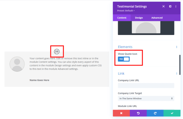 8 Element Display Combinations In Divis Testimonial Module