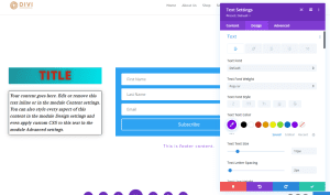 Using The Inline Email Optin Module Content vs. Combining with Text Modules