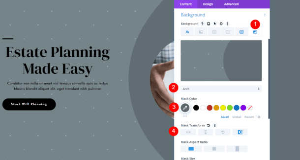 How To Use Divis Background Mask And Pattern Transform Settings
