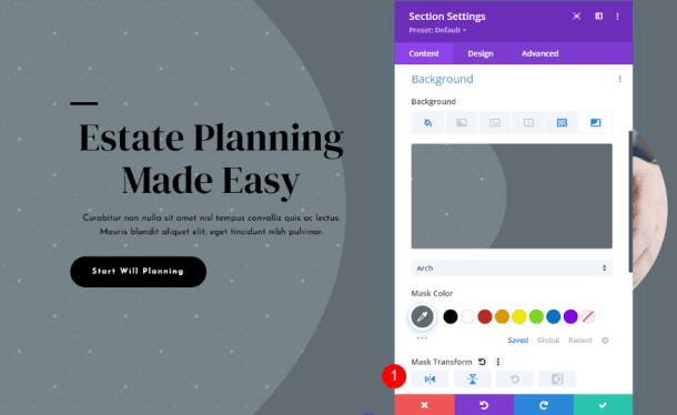 How To Use Divis Background Mask And Pattern Transform Settings