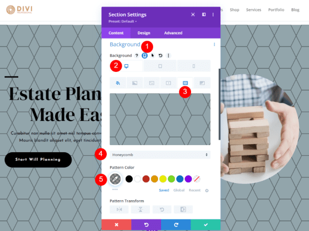 How to Use Divi's Background Mask & Pattern Transform Settings
