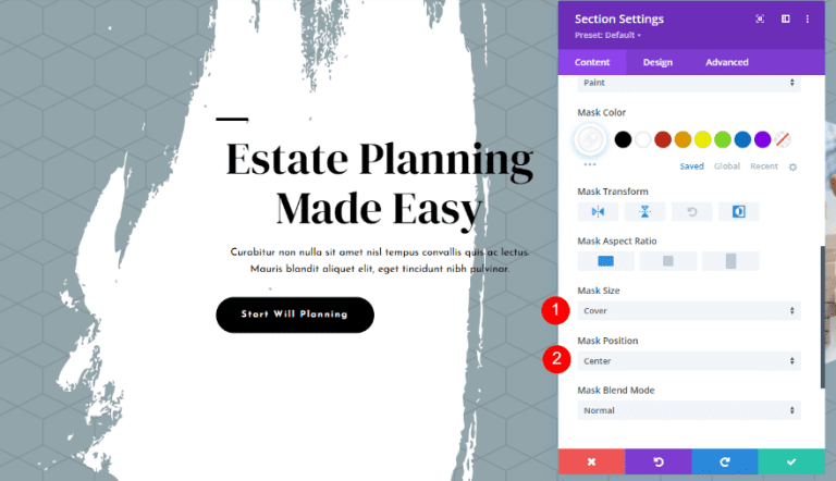 How to Use Divi's Background Mask & Pattern Transform Settings