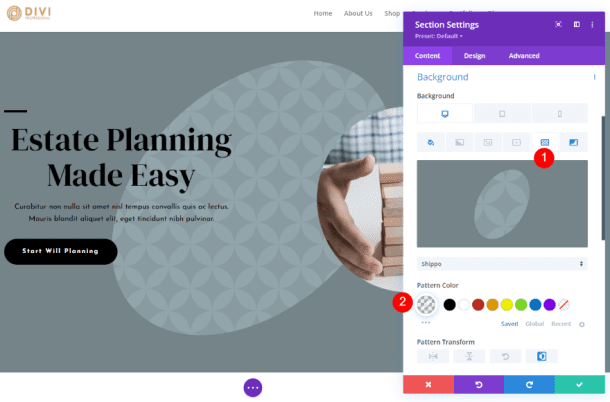How To Use Divis Background Mask And Pattern Transform Settings