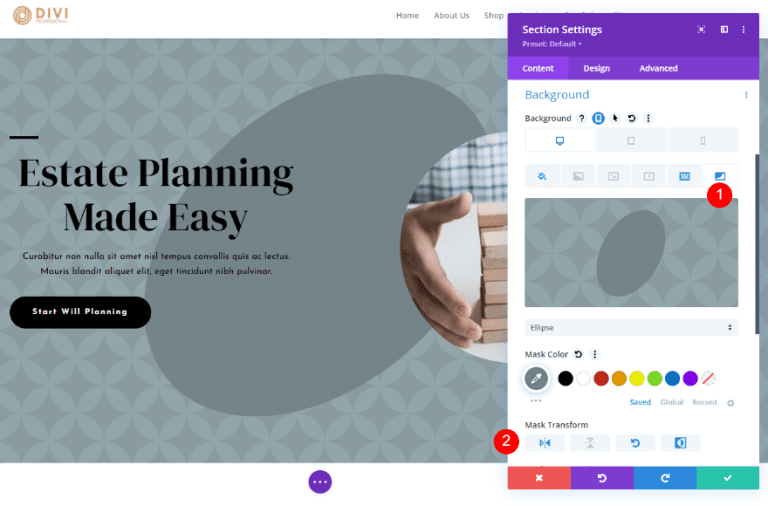 How to Use Divi's Background Mask & Pattern Transform Settings