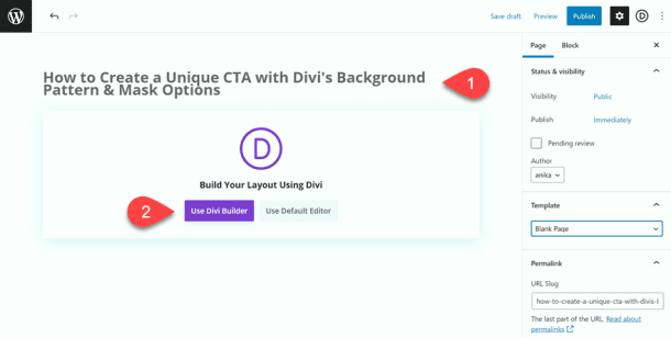 How to Create a Unique CTA with Divi's Background Pattern & Mask Options