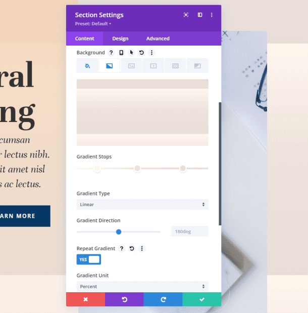 How To Use Divis Gradient Repeat Option To Create Custom Background Patterns