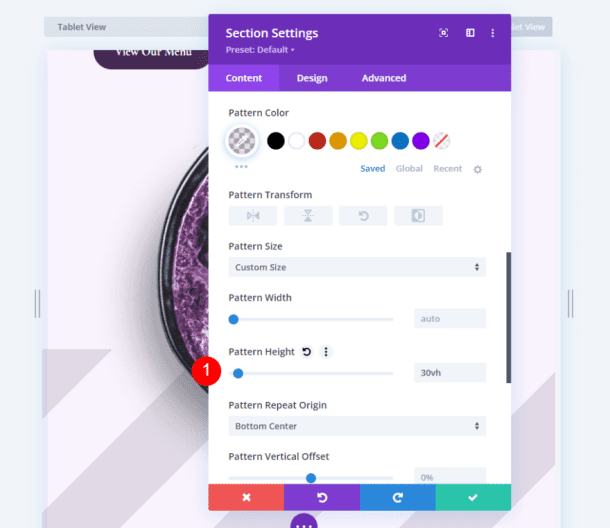 How To Add A Custom Size To Your Background Pattern With Divi