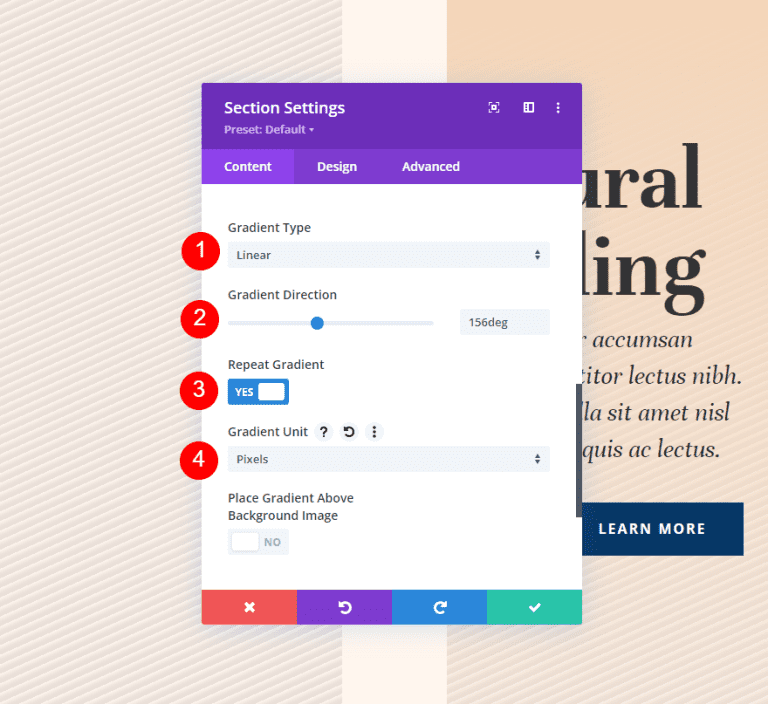 How to Use Divi's Gradient Repeat Option to Create Custom Background Patterns