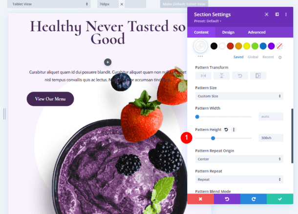 How To Add A Custom Size To Your Background Pattern With Divi